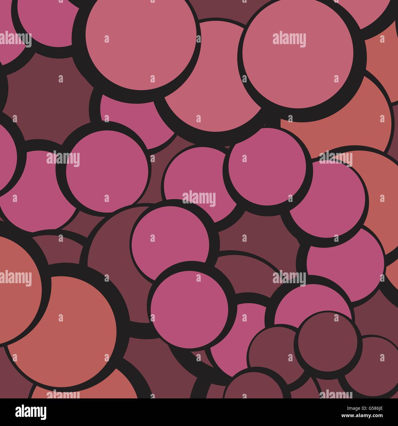 red pink abstract circles vector background illustration Stock Vector ...