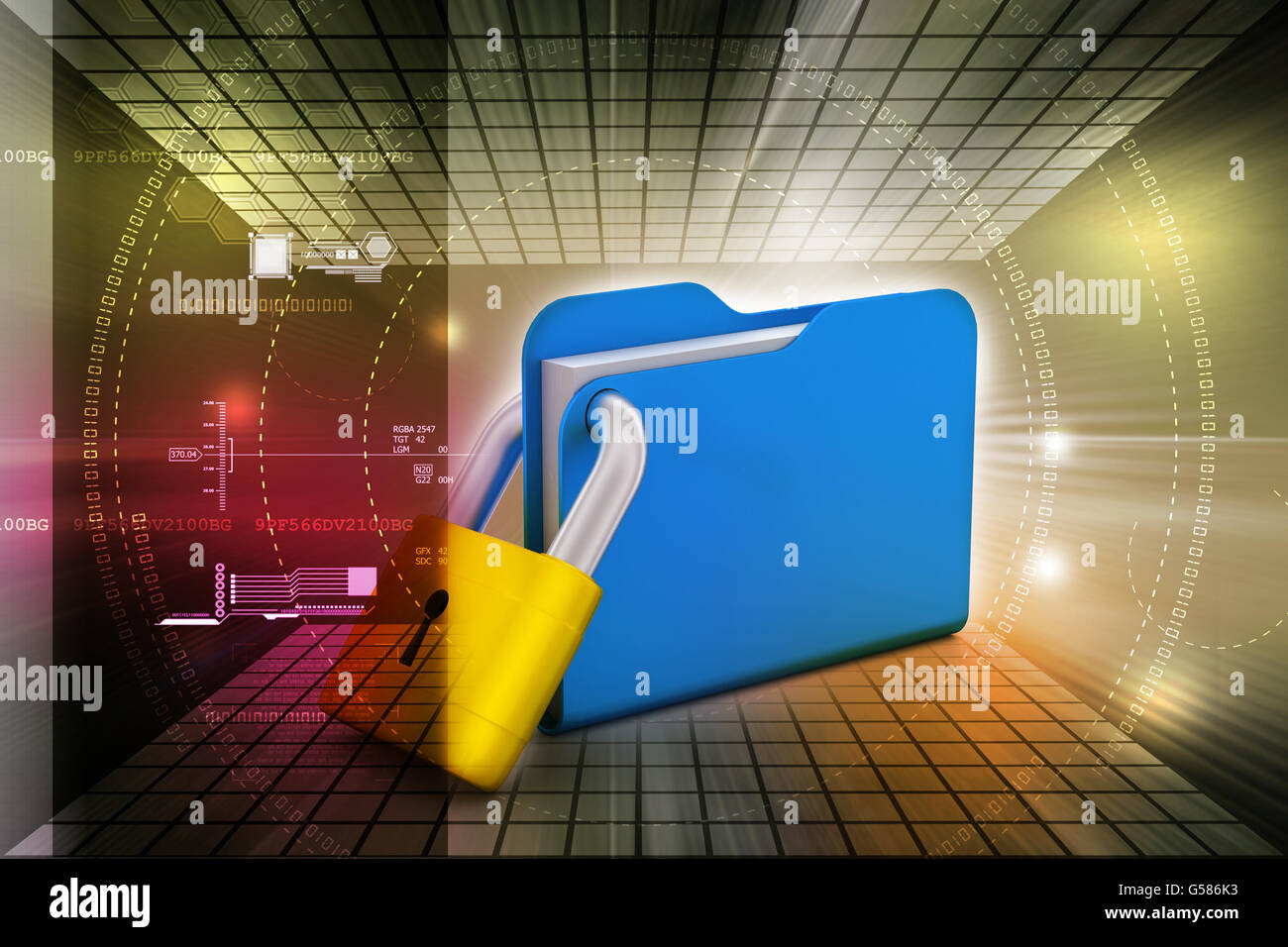 Locked folder icon hi-res stock photography and images - Alamy