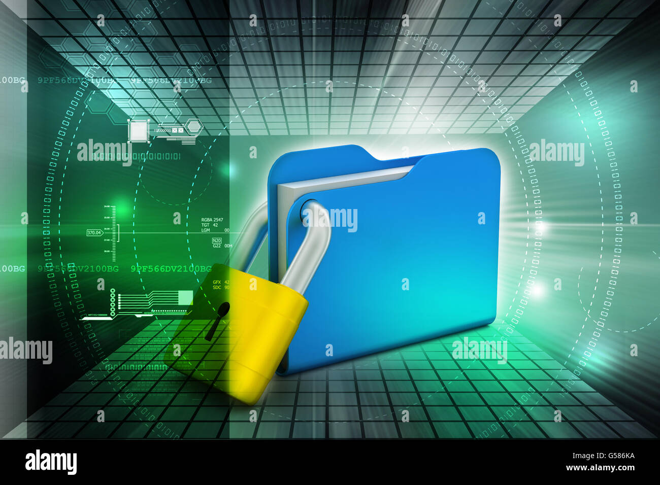 Locked folder icon hi-res stock photography and images - Alamy
