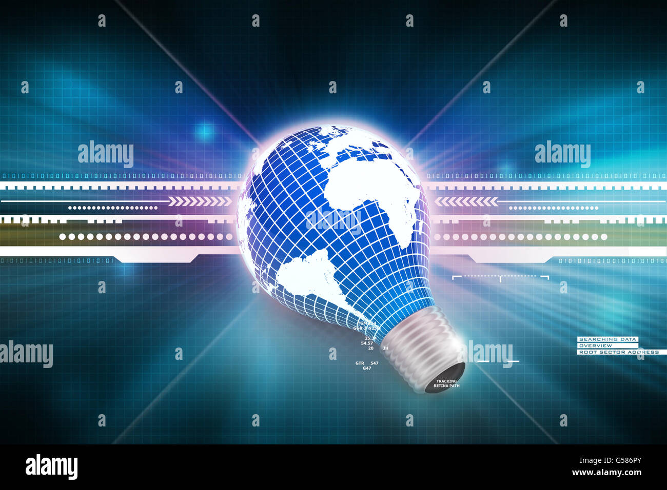 Electric world map hi-res stock photography and images - Alamy