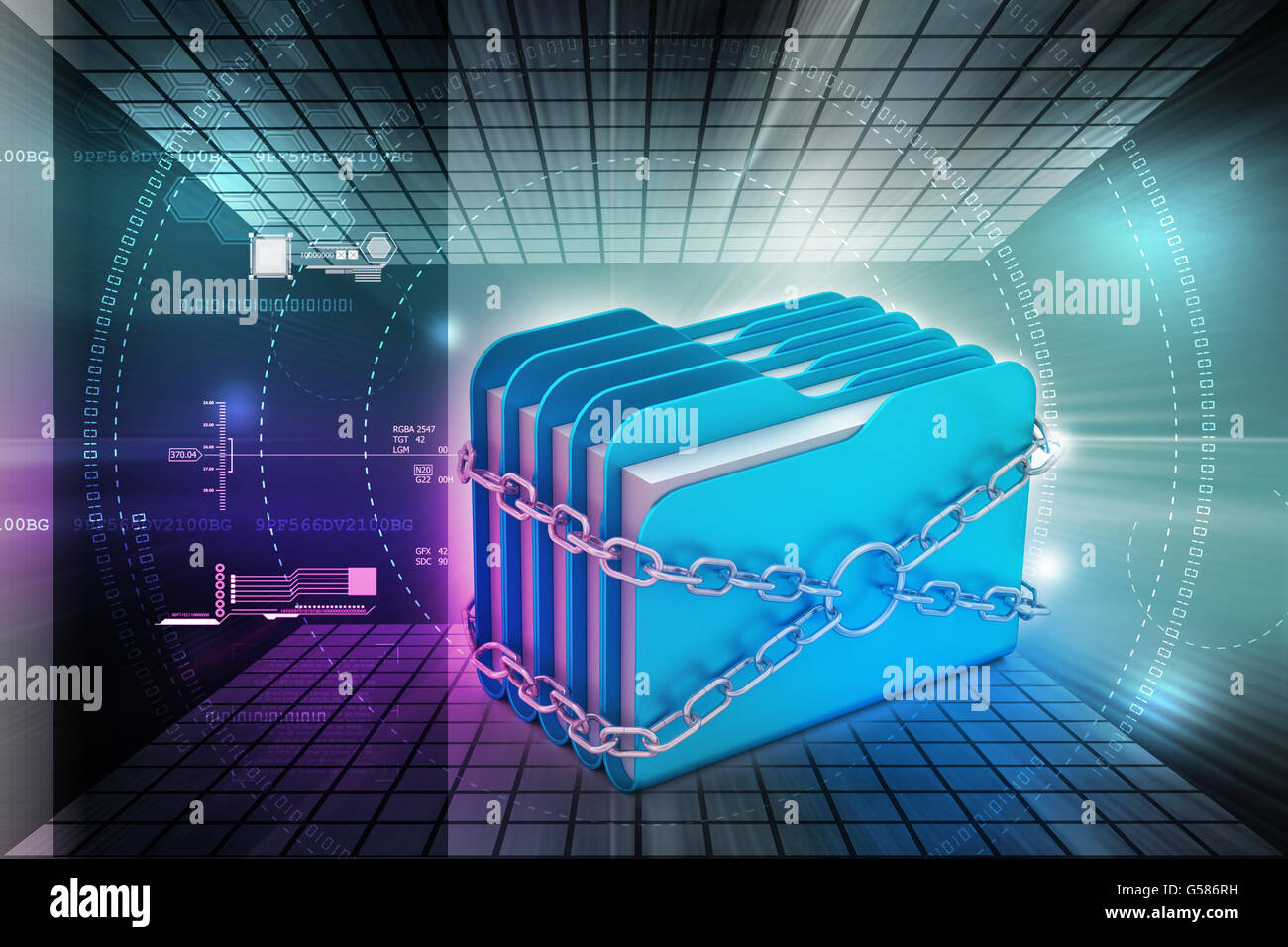 folder locked by chains Stock Photo - Alamy