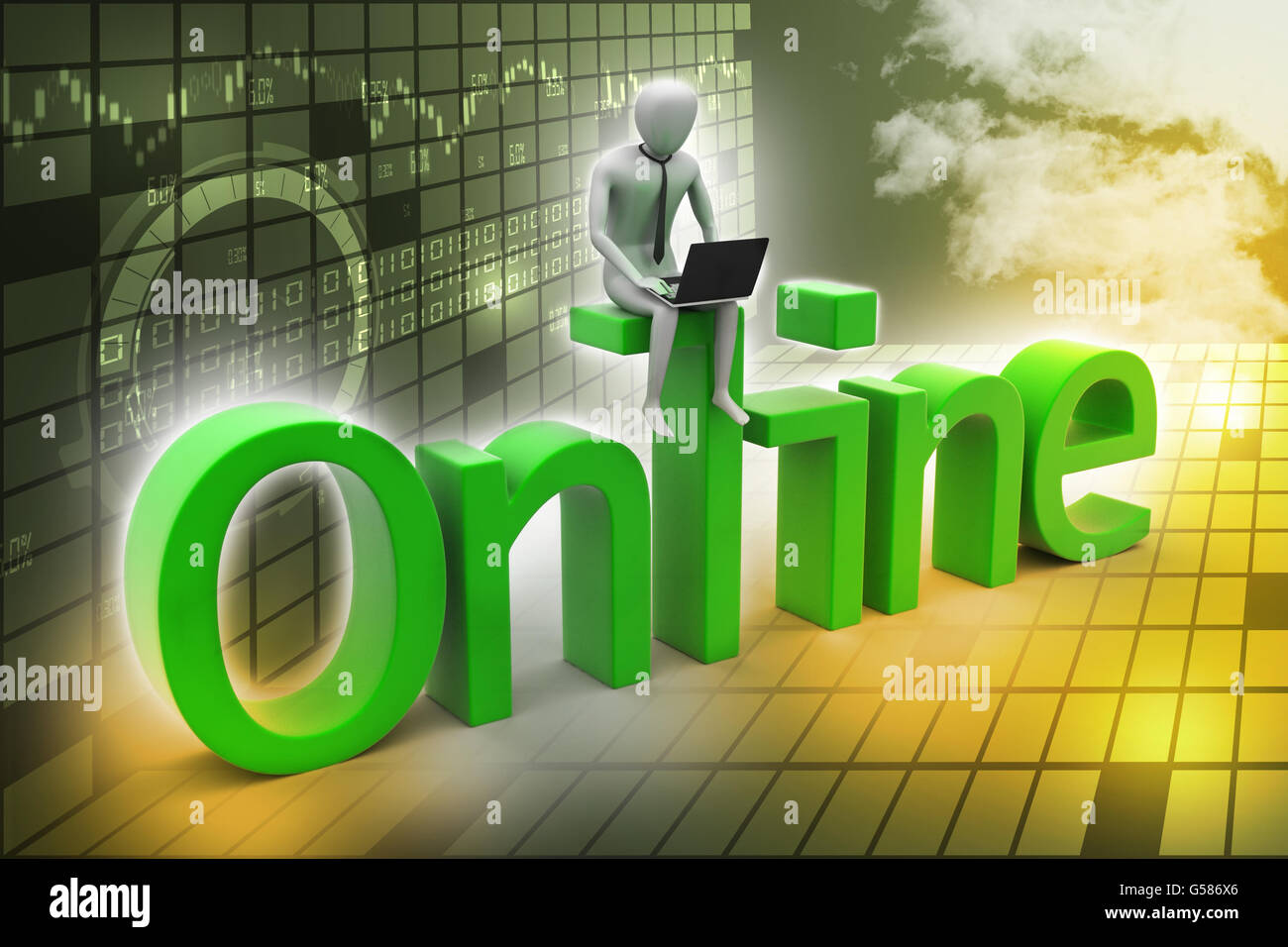 Online job concept Stock Photo - Alamy