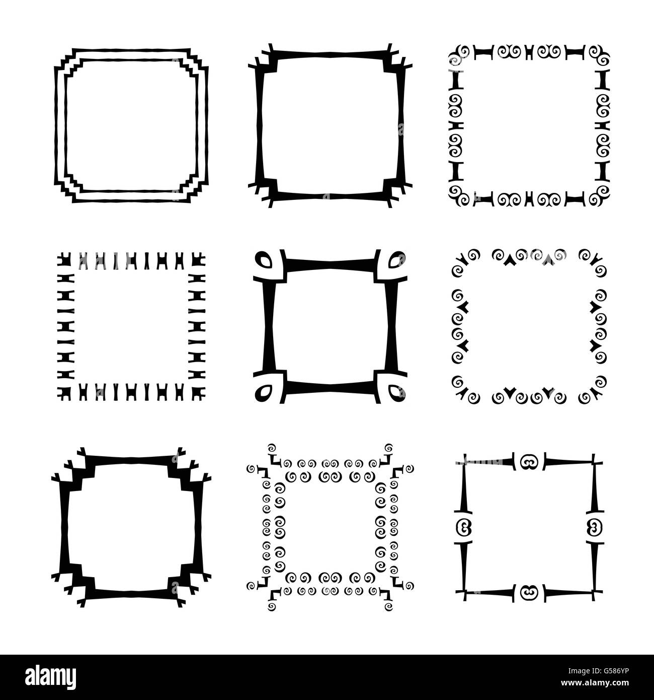Multi frames Stock Vector Images - Alamy