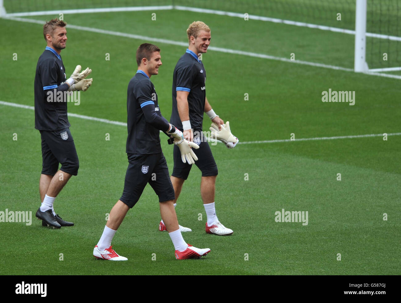Robert green england training session hi-res stock photography and ...