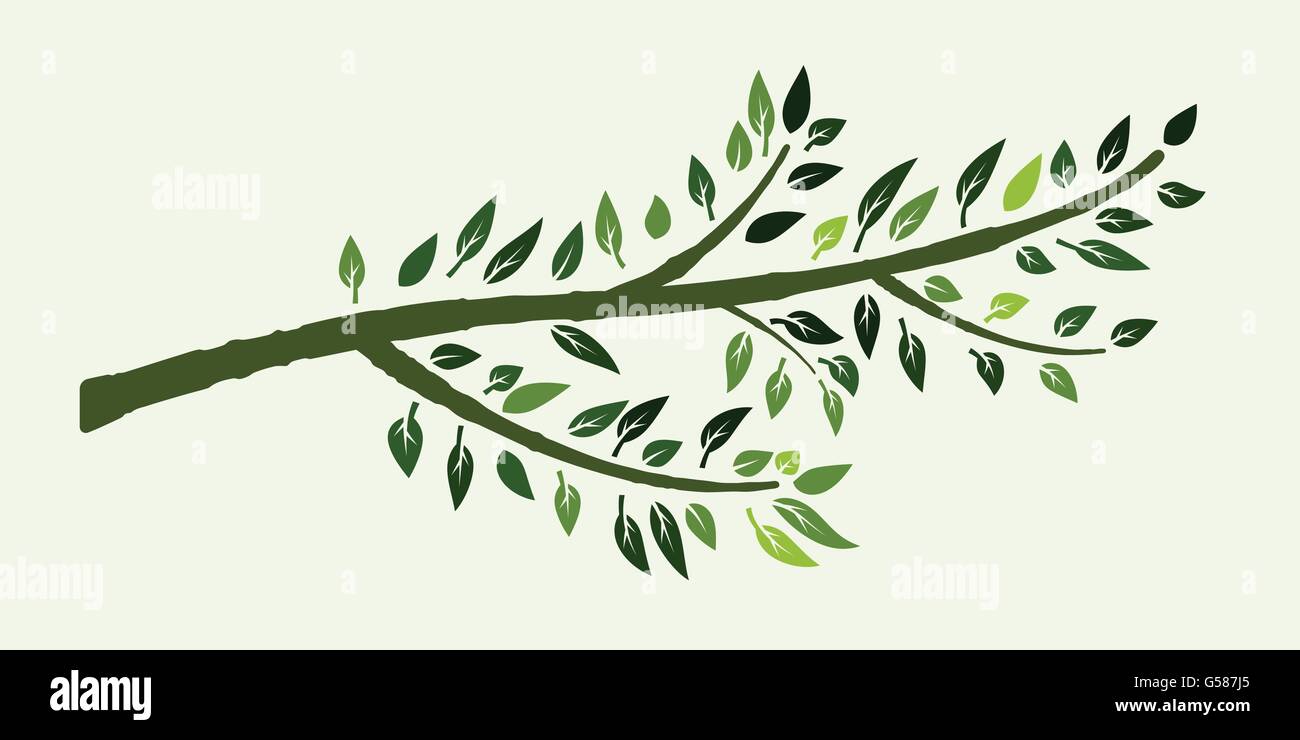 Branch vector vectors hi-res stock photography and images - Alamy