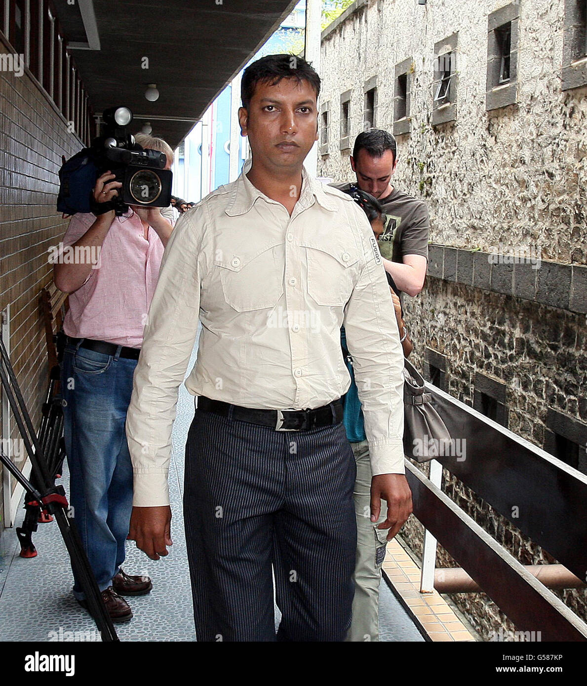 Raj Theekoy, room attendant at the legends hotel, and witness for the ...