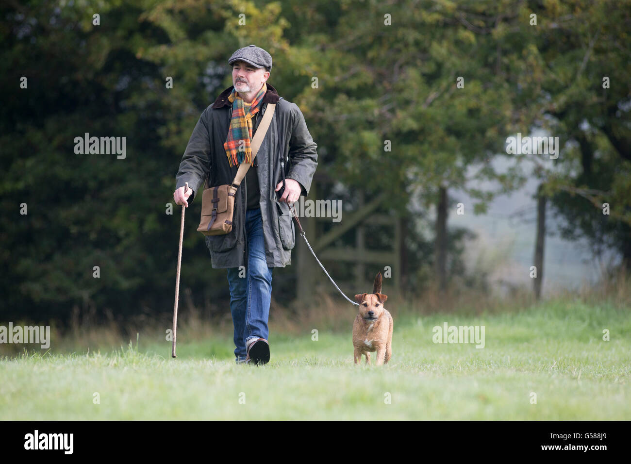 Man walking on cold morning hi-res stock photography and images - Alamy