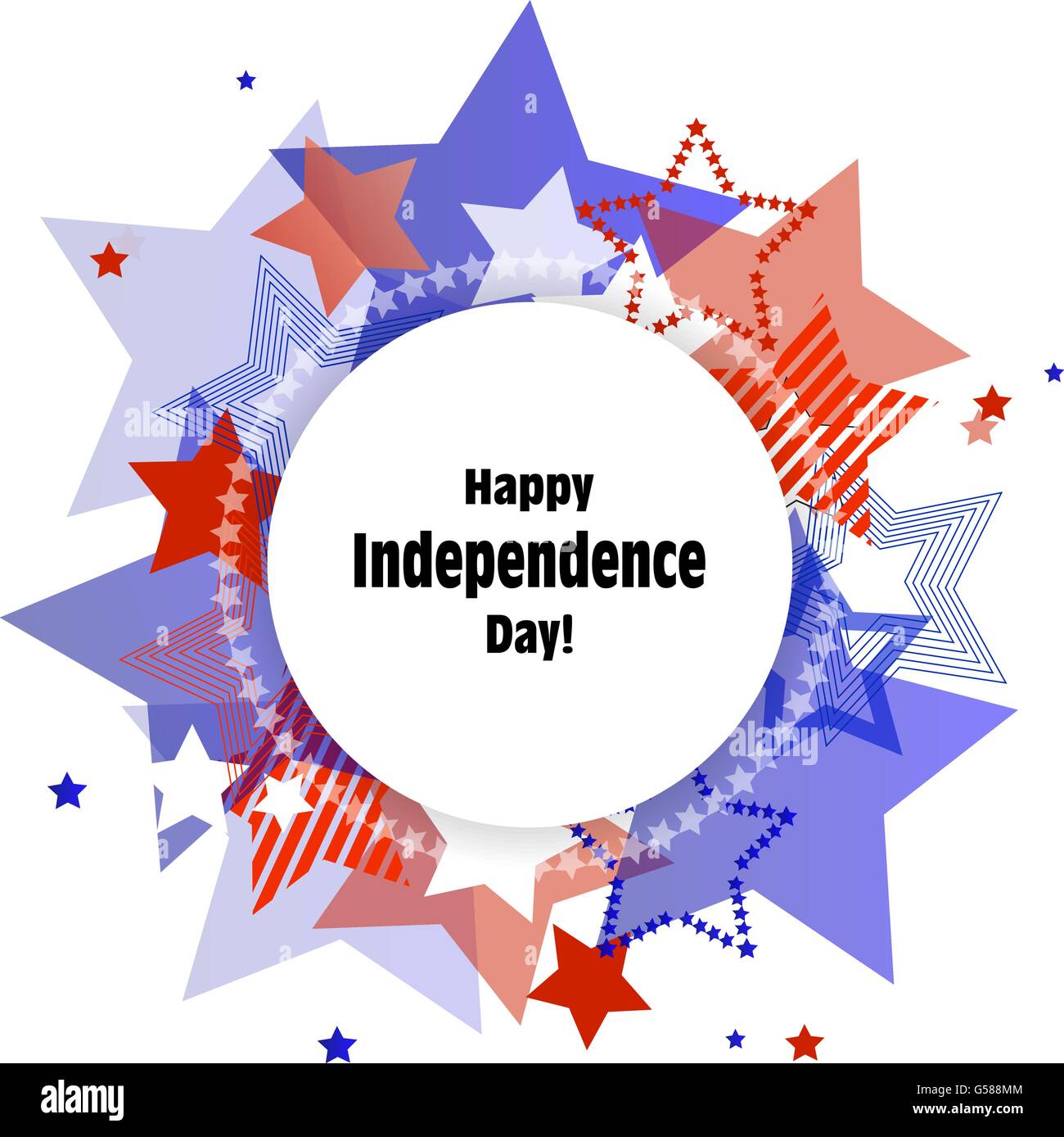 Happy Independence Day greeting card Stock Vector Image & Art - Alamy