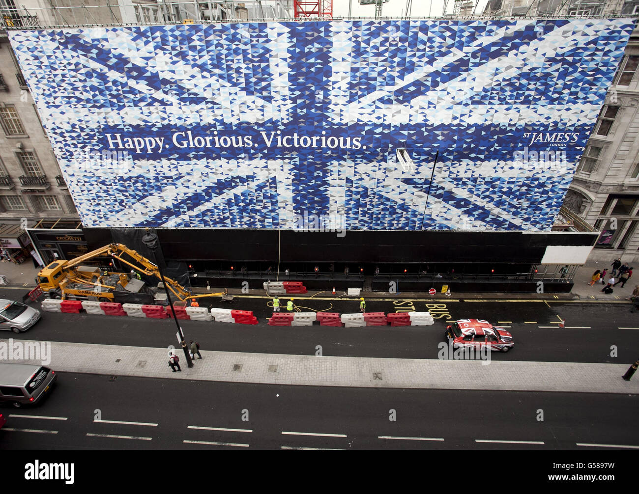 St James's Gate in Piccadilly London, which revealed its celebratory ...