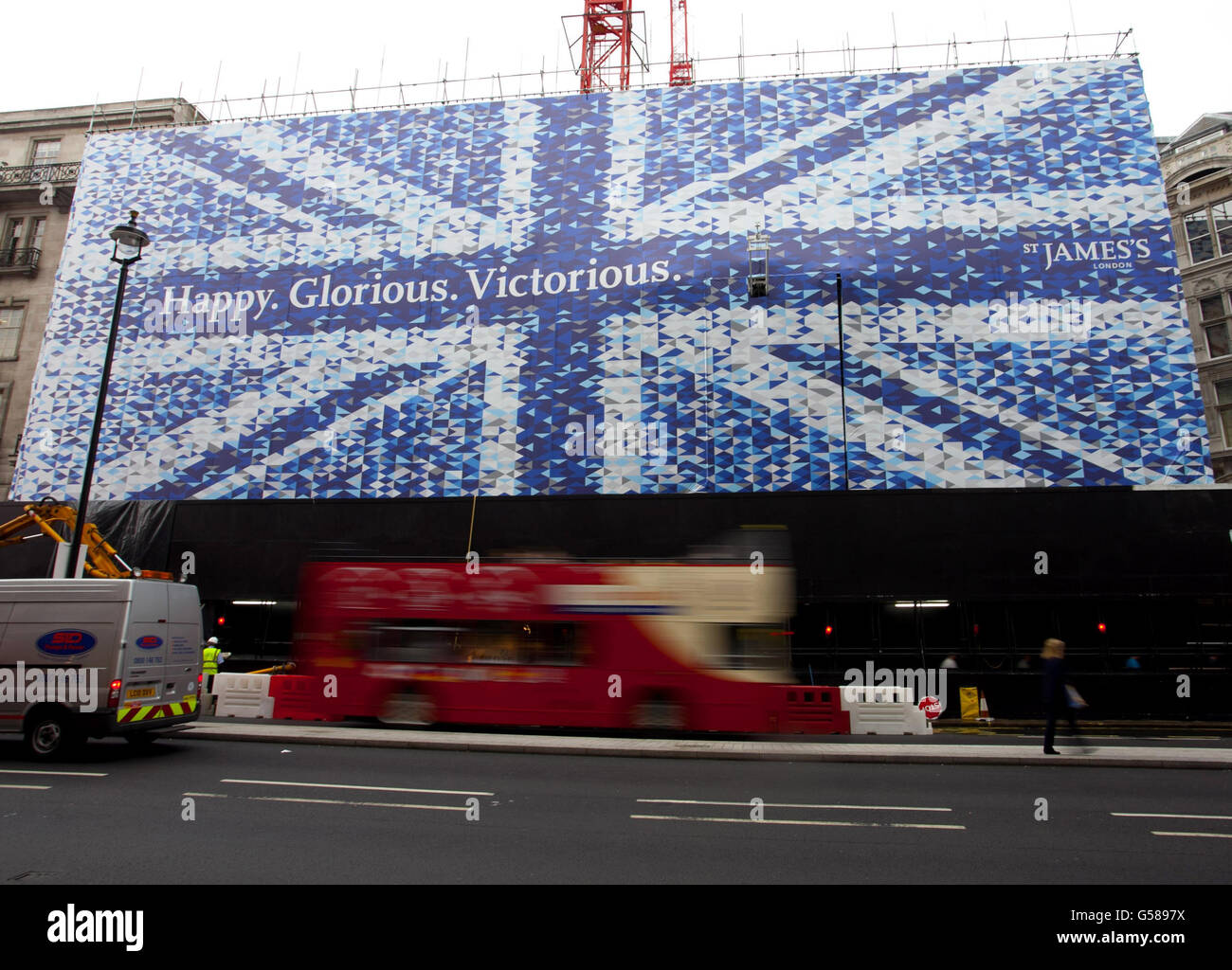 St James's Gate in Piccadilly London, which revealed its celebratory ...