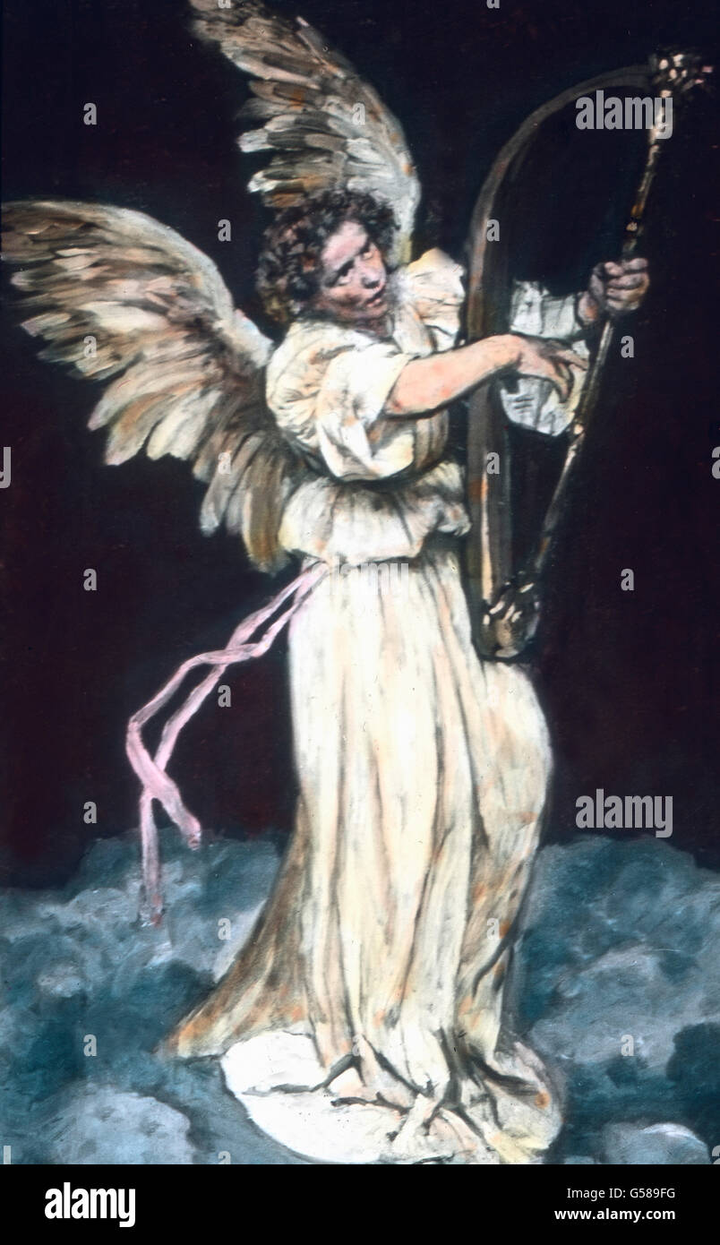 Angels singing and making music hi-res stock photography and images - Alamy