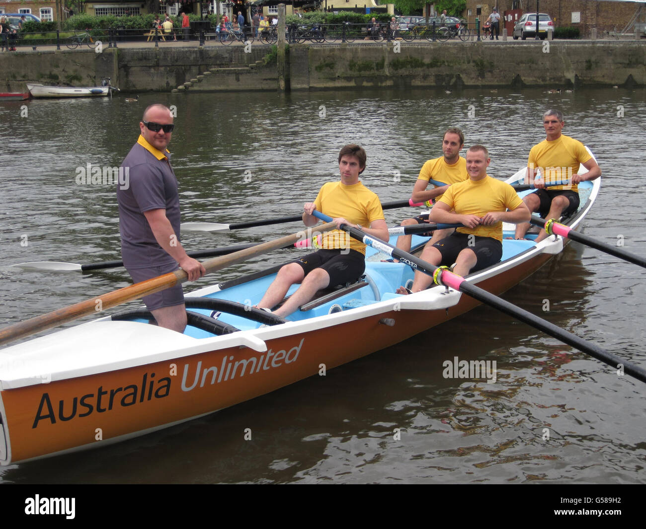 An Australian surf lifesaver crew (names not known) who will be taking ...