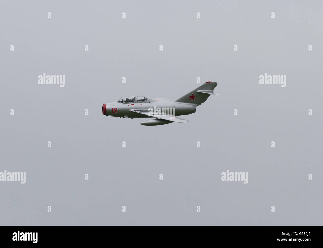 Polish built MiG with Red 18 paintwork to represent Russian-Soviet ...