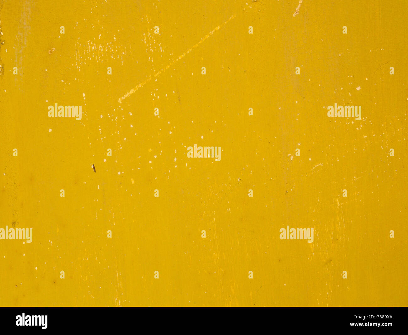 Rusty old metal surface painted in a dirty deep yellow color Stock ...