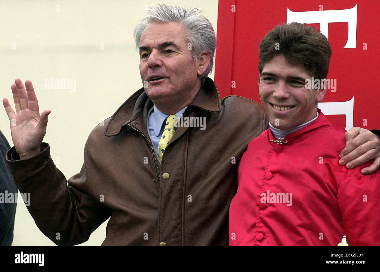 Trainer Frederick Doumen (left) with Jockey Thierry Doumen after ...