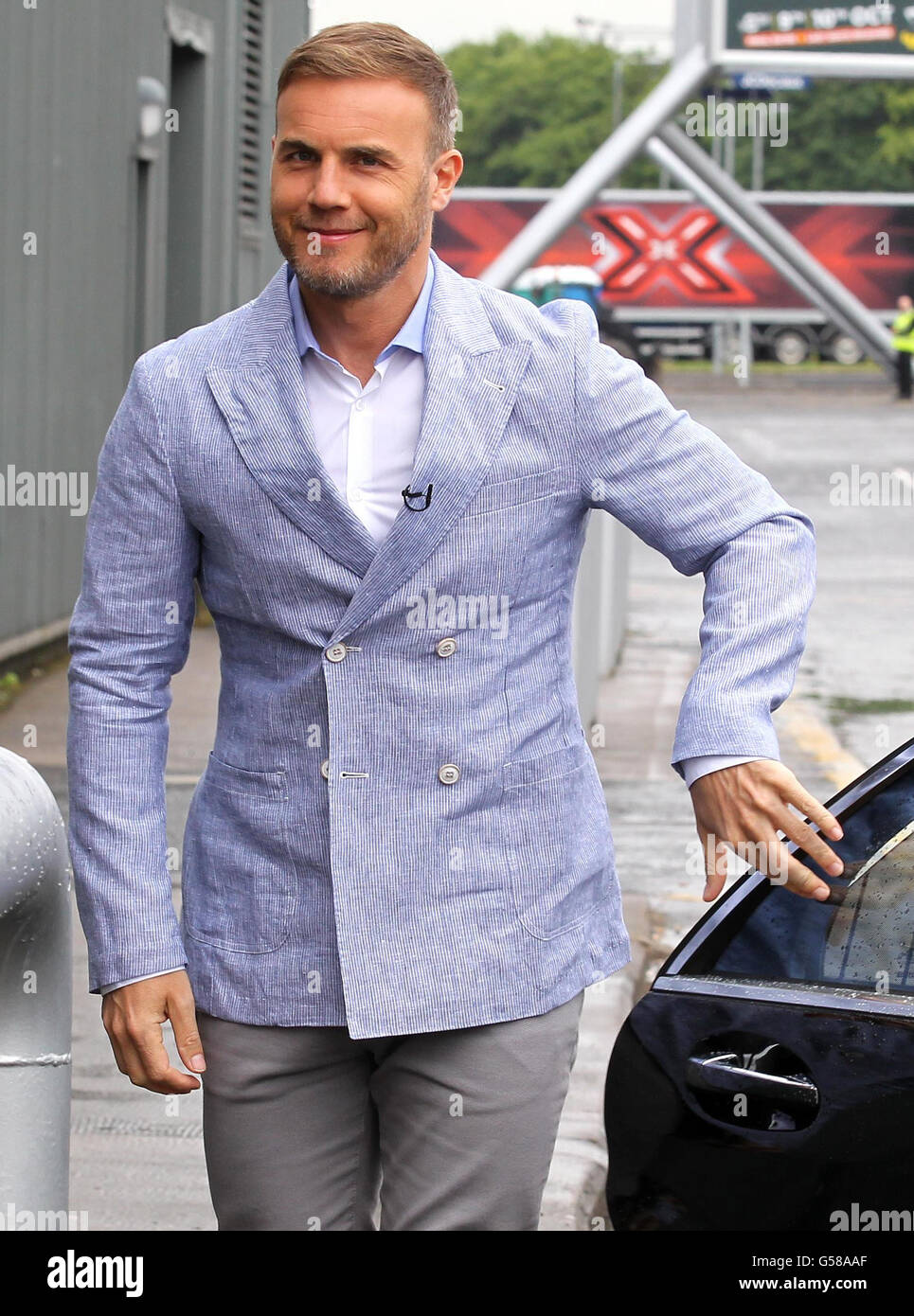 X factor judge Gary Barlow arrives at the SECC in Glasgow for the X ...