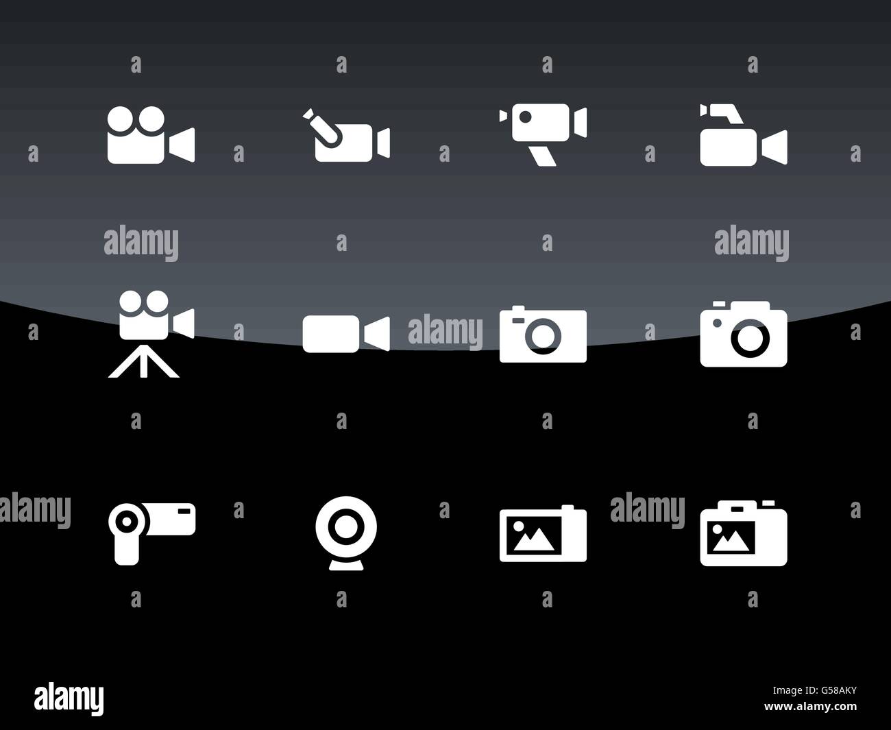 Hand held movie camera Stock Vector Images - Alamy