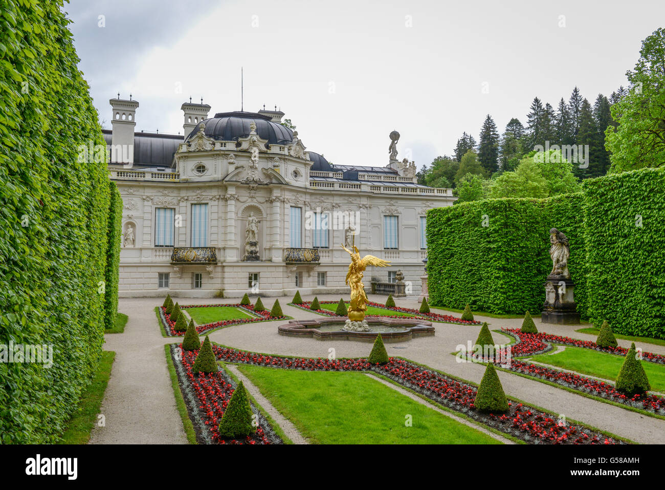 LINDERHOF, GERMANY - Linderhof Palace is a Schloss in Germany, in ...