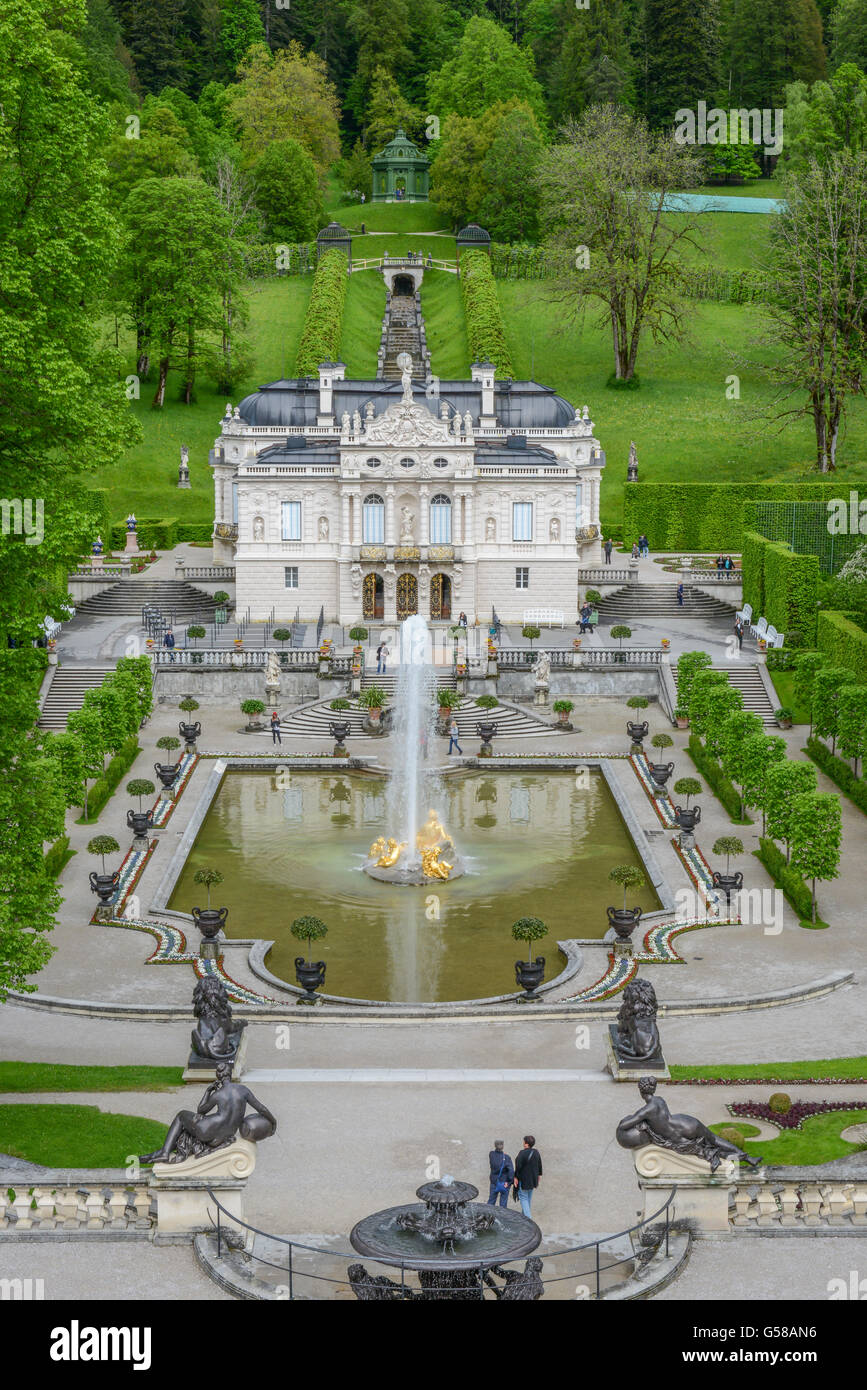 LINDERHOF, GERMANY - Linderhof Palace is a Schloss in Germany, in ...