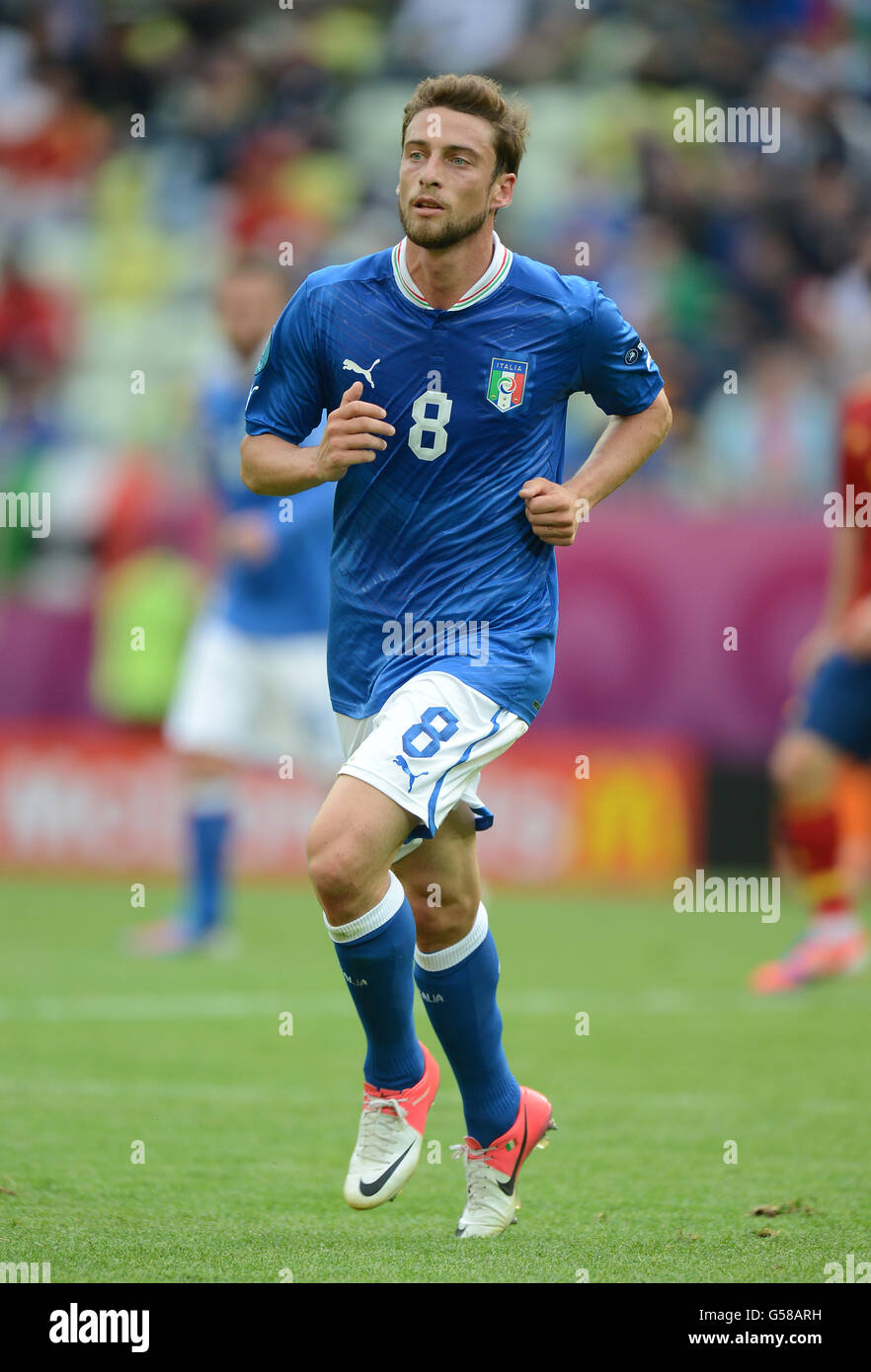 Soccer - UEFA Euro 2012 - Group C - Spain v Italy - Arena Gdansk Stock ...