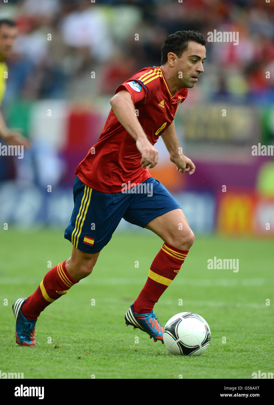 Euro 2012 xavi spain hi-res stock photography and images - Alamy