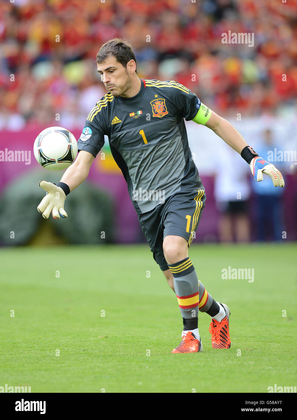 Soccer - UEFA Euro 2012 - Group C - Spain v Italy - Arena Gdansk Stock ...