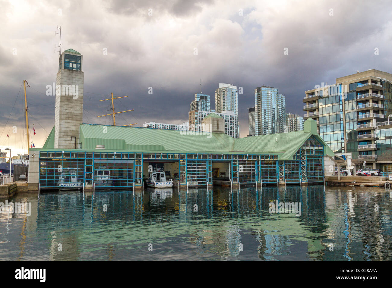 Toronto Police Boat House, Waterfront, Toronto , Canada Stock Photo - Alamy