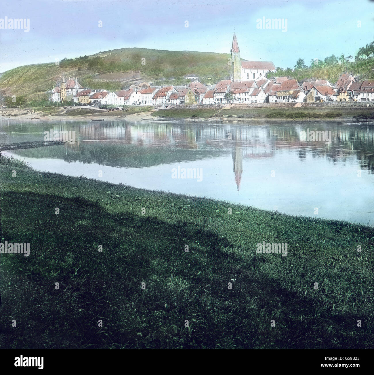 Die Ortschaft Lieser an der Mosel. Aufnahme vor 1905. Europe, Germany ...