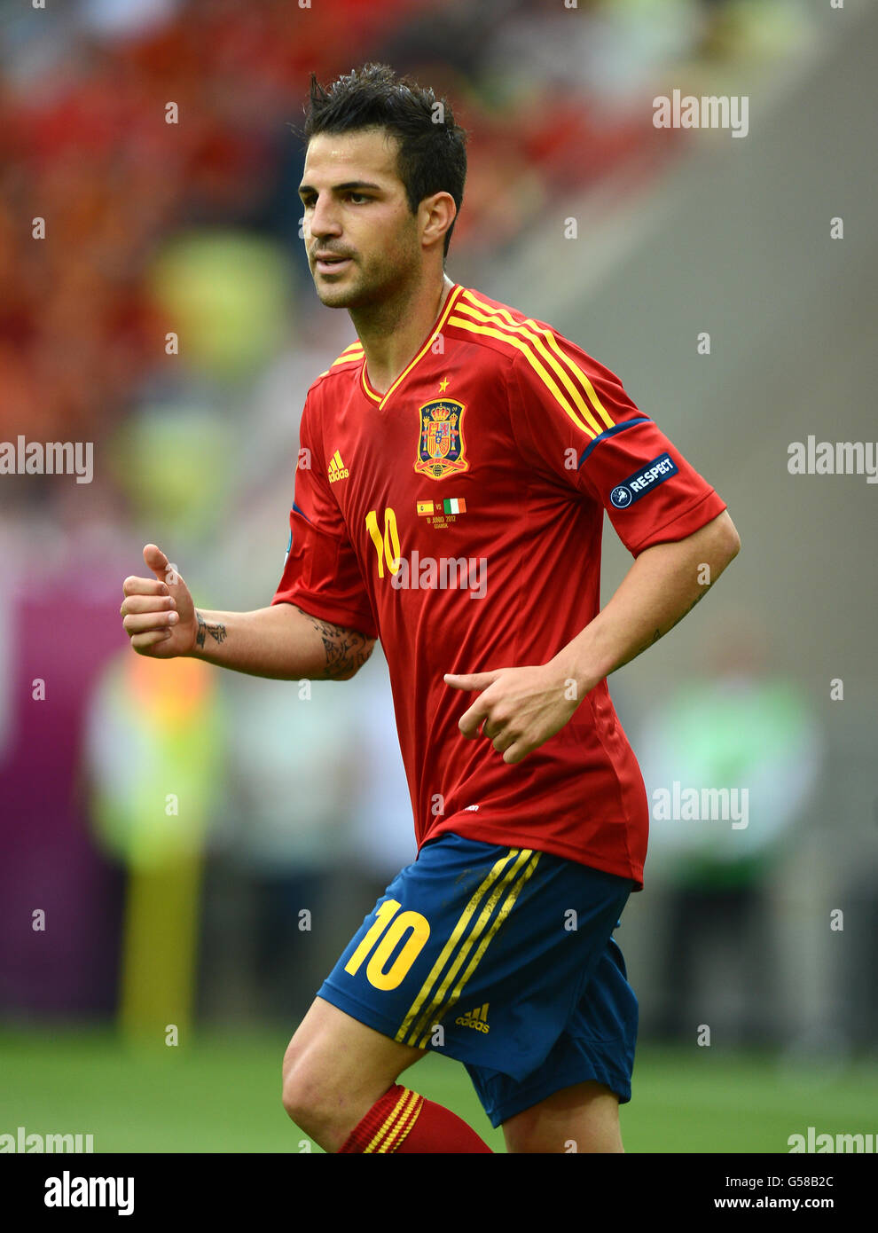 Soccer - UEFA Euro 2012 - Group C - Spain v Italy - Arena Gdansk Stock ...