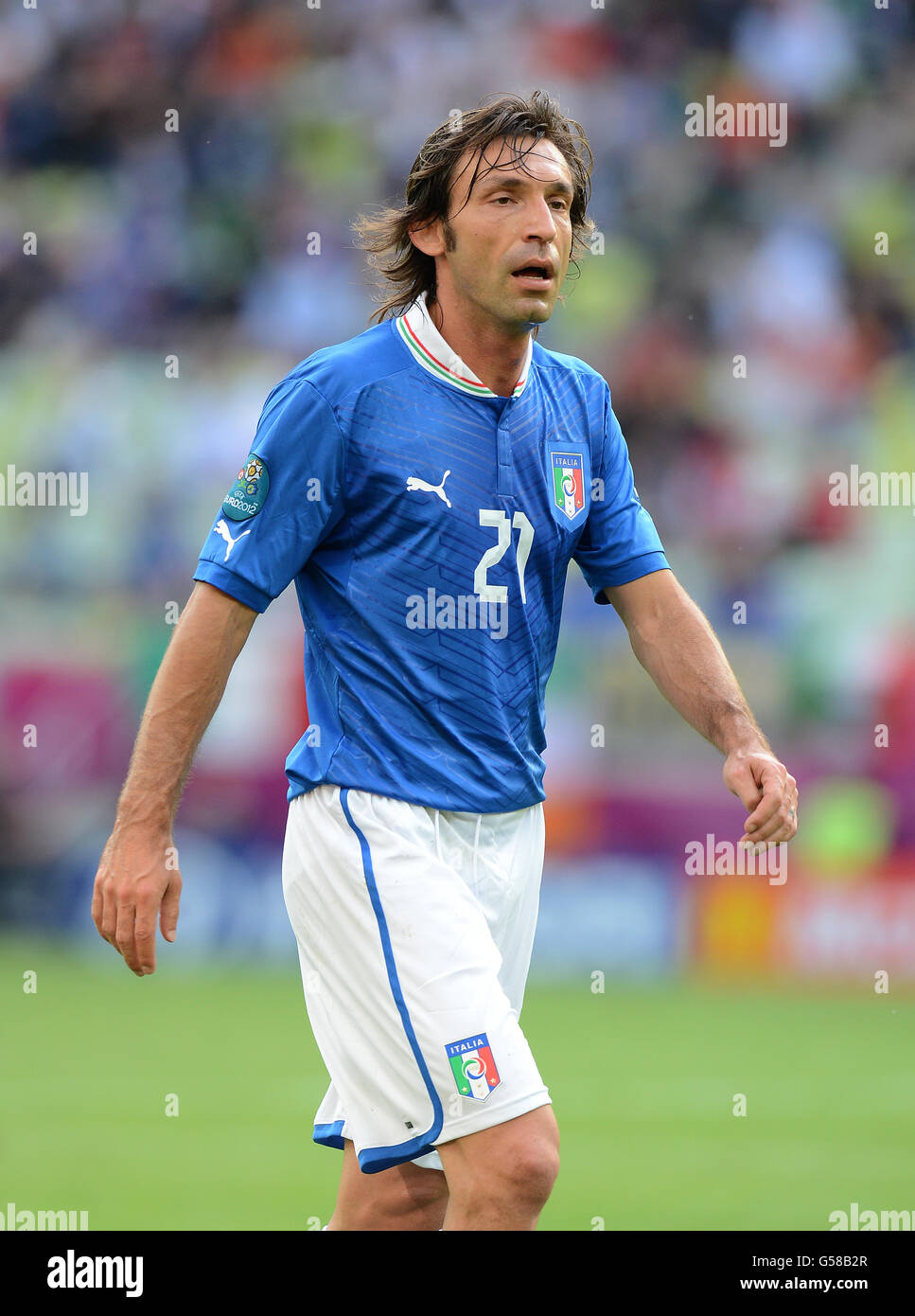 Soccer - UEFA Euro 2012 - Group C - Spain v Italy - Arena Gdansk Stock ...