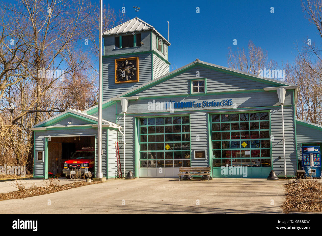 A Fire Station on Centre Island, one of a of a small group of Islands ...