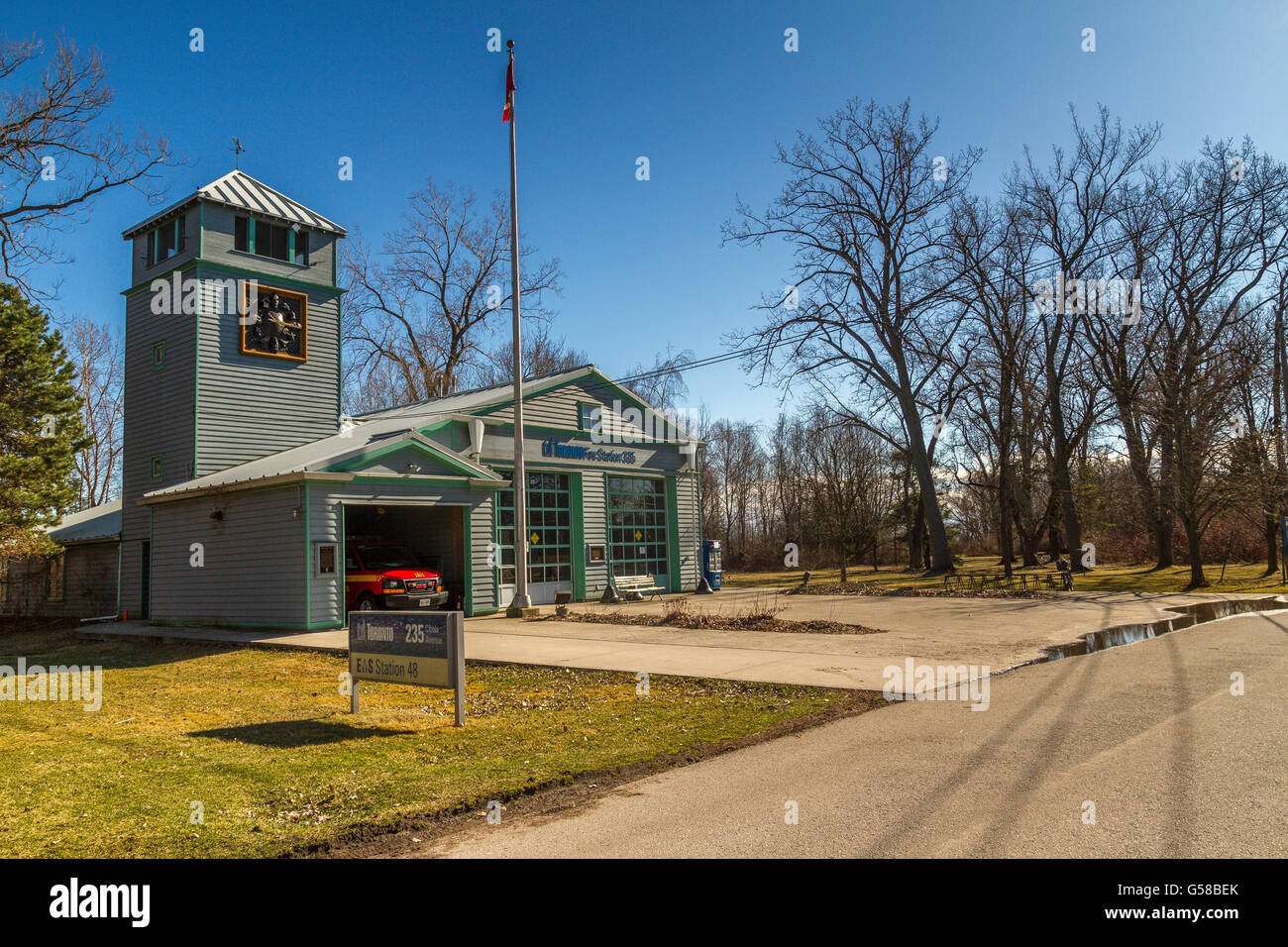 Fire Station On Toronto Island , Toronto Ontario Stock Photo - Alamy