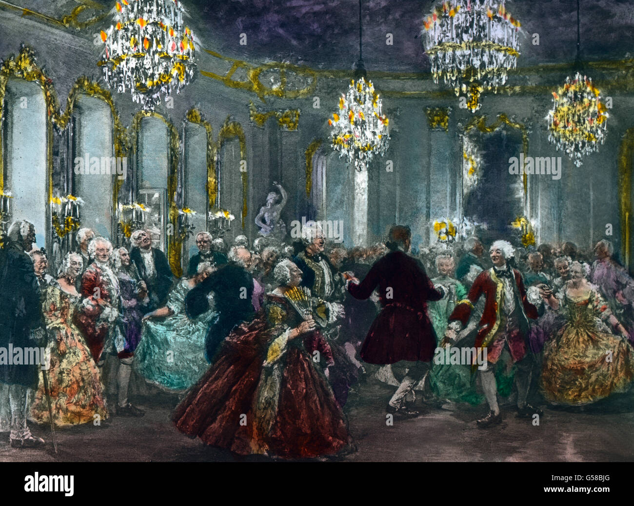 Hofball in Rheinsberg. Germany, Prussia, monarchy, king, royalty ...