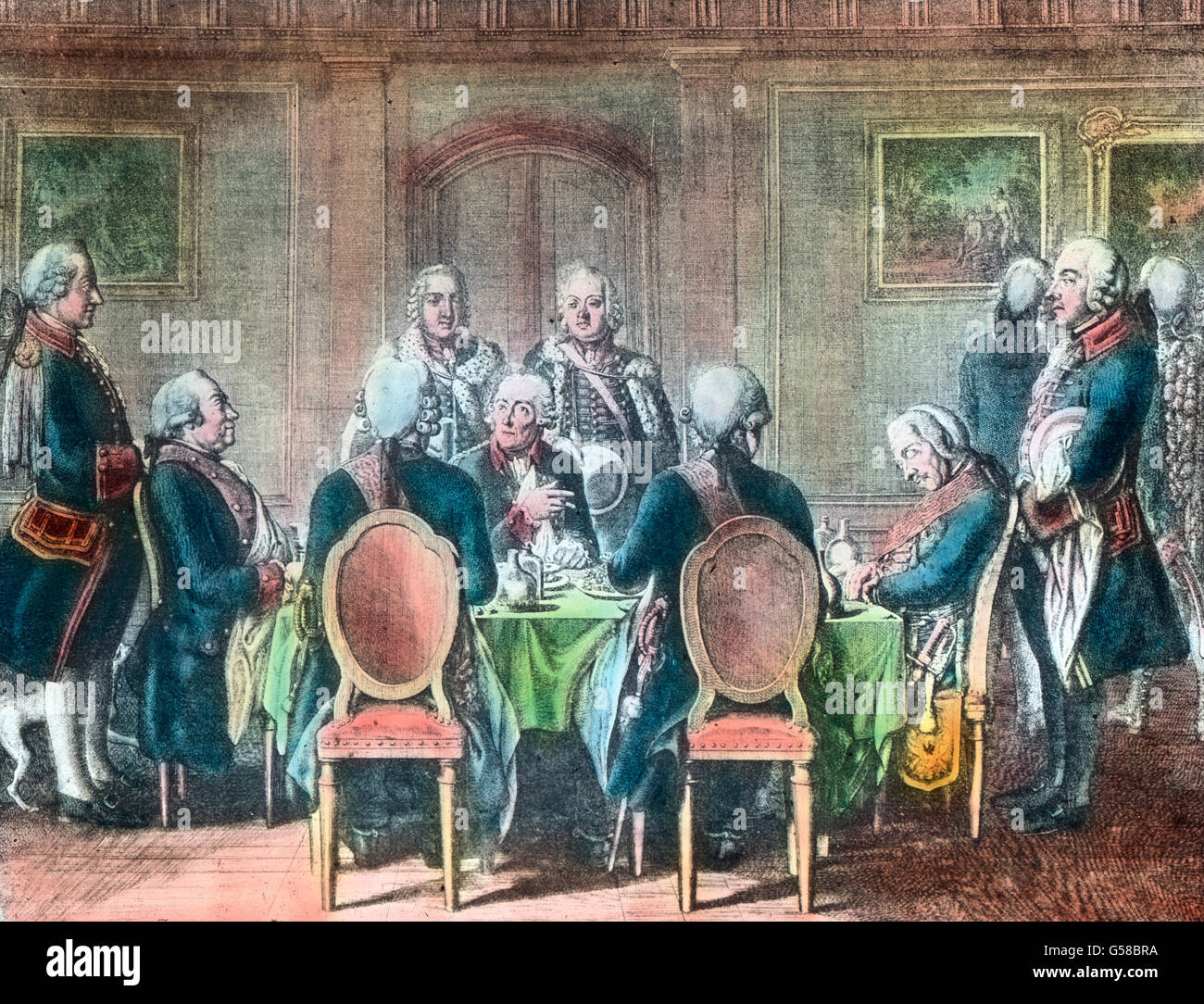 Hans Joachim von Zieten ist bei einer Besprechung eingeschlafen ...