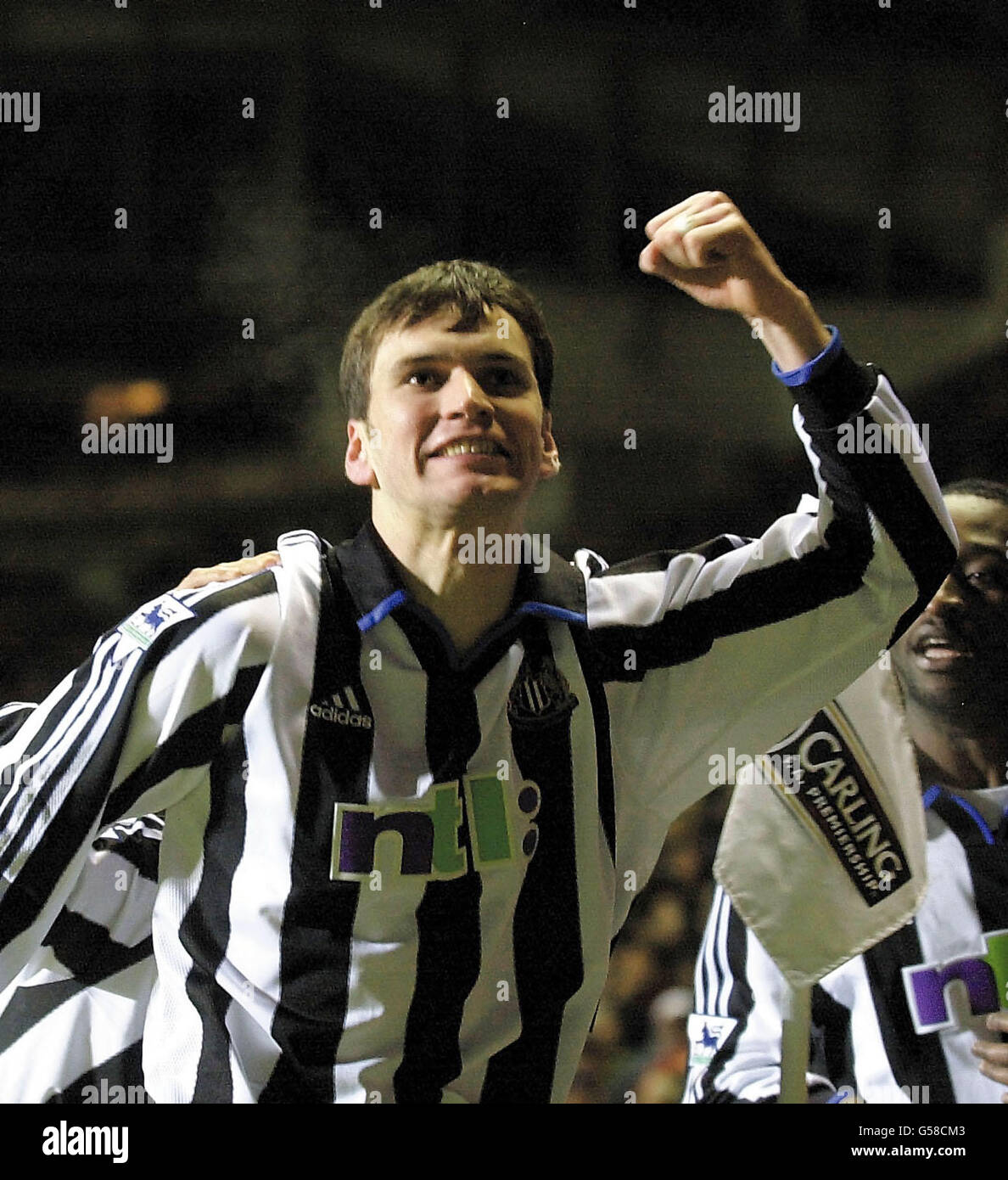 Newcastle United's Stephen Glass celebrates his goal for Newcastle ...