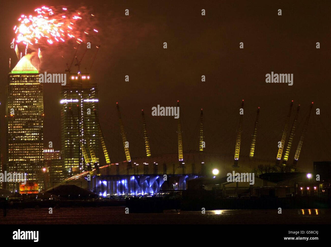 Millennium dome fireworks hi-res stock photography and images - Alamy