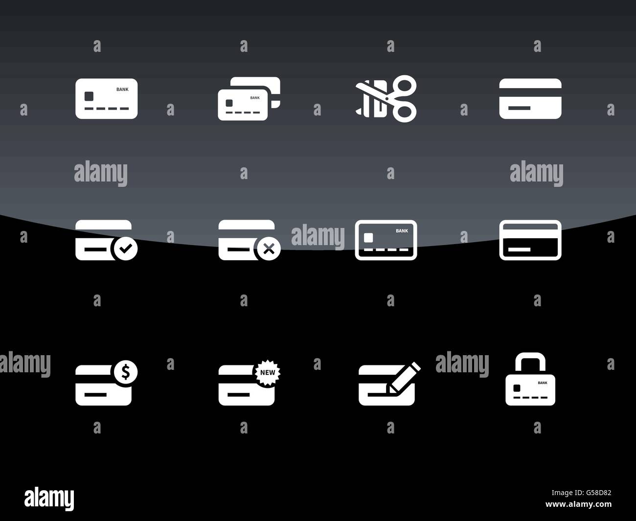 Credit card security icons Stock Vector Images - Alamy