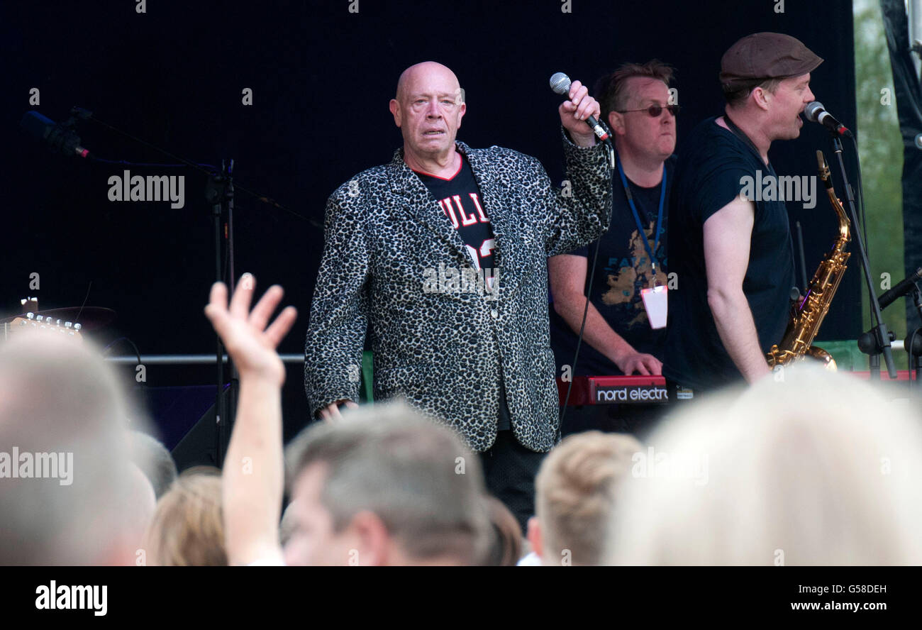 Buster Bloodvessel and Bad Manners performing at the Bristol Volswagen ...