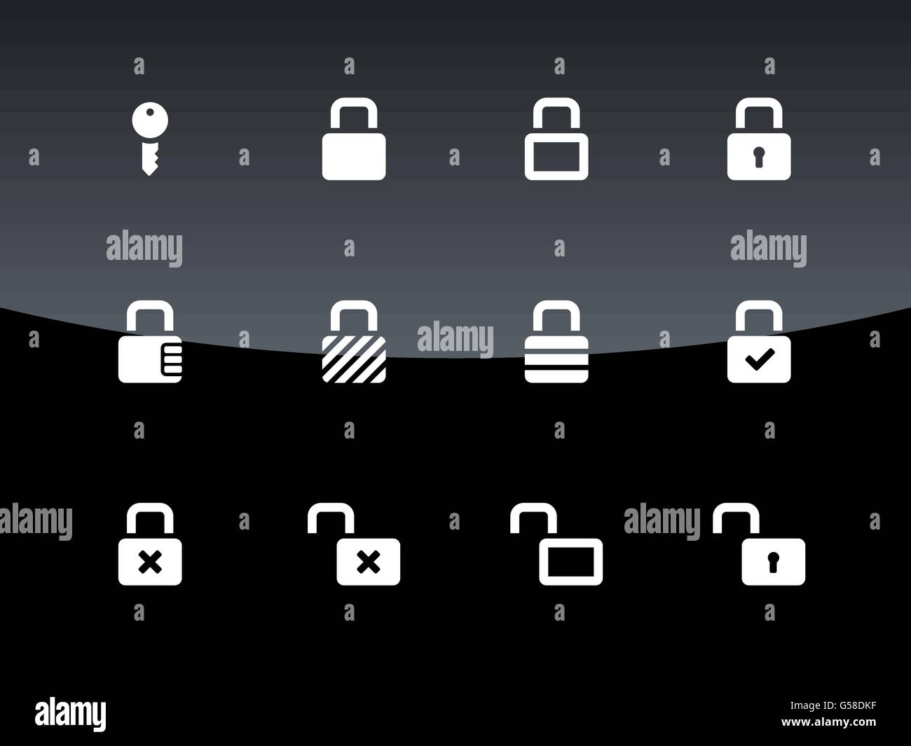Tumbler lock Stock Vector Images - Alamy