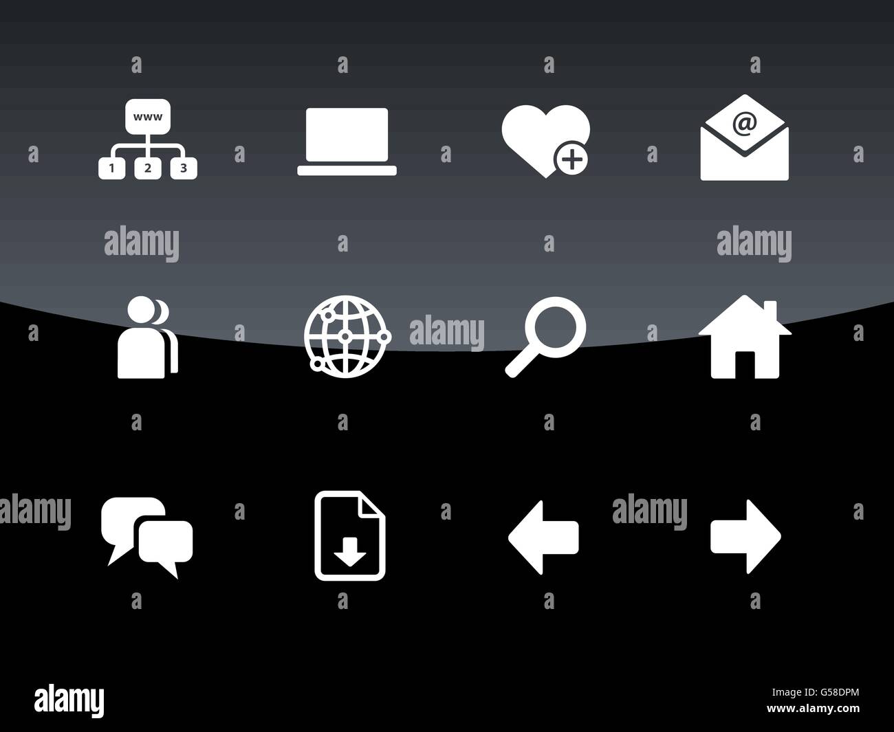 Network screen Stock Vector Images - Alamy