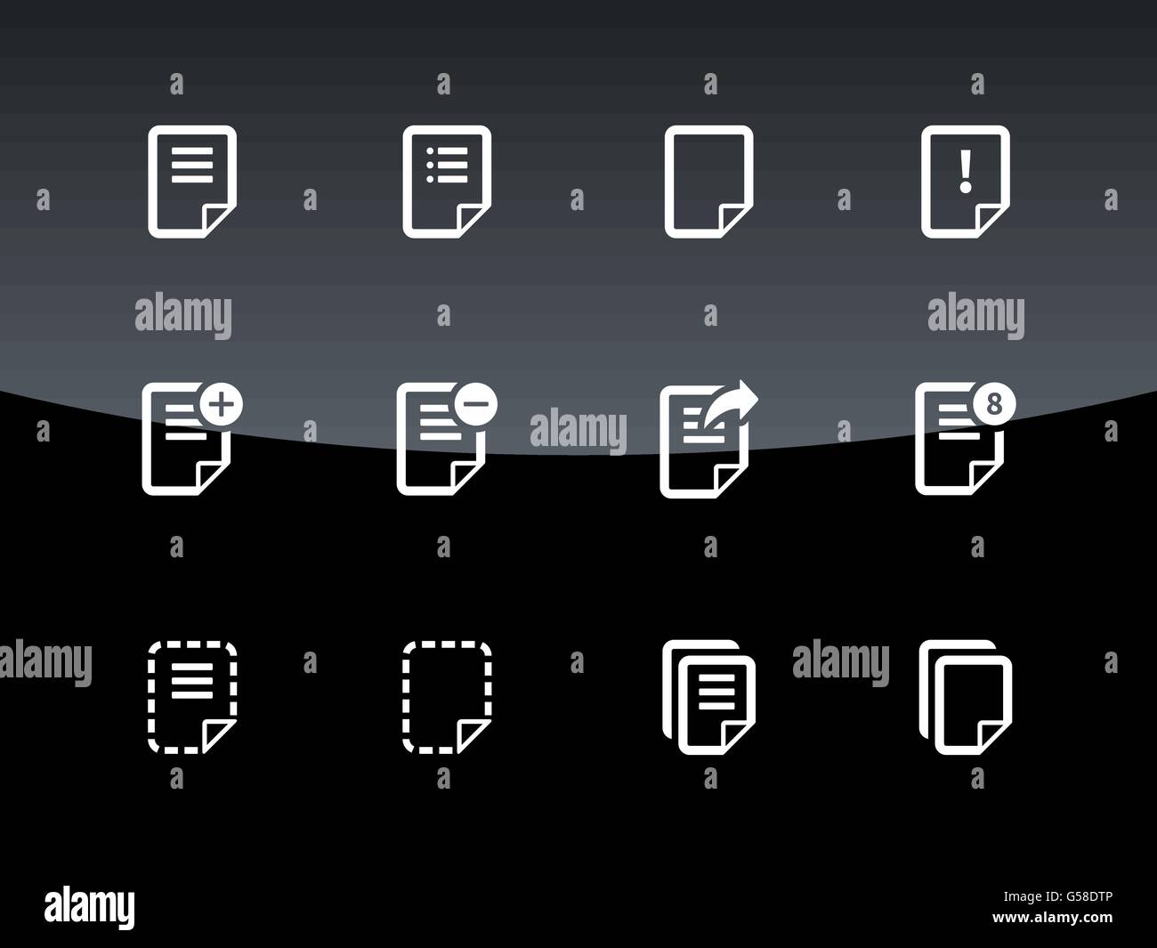 Notepad Document file and Note icons Stock Vector Image & Art - Alamy