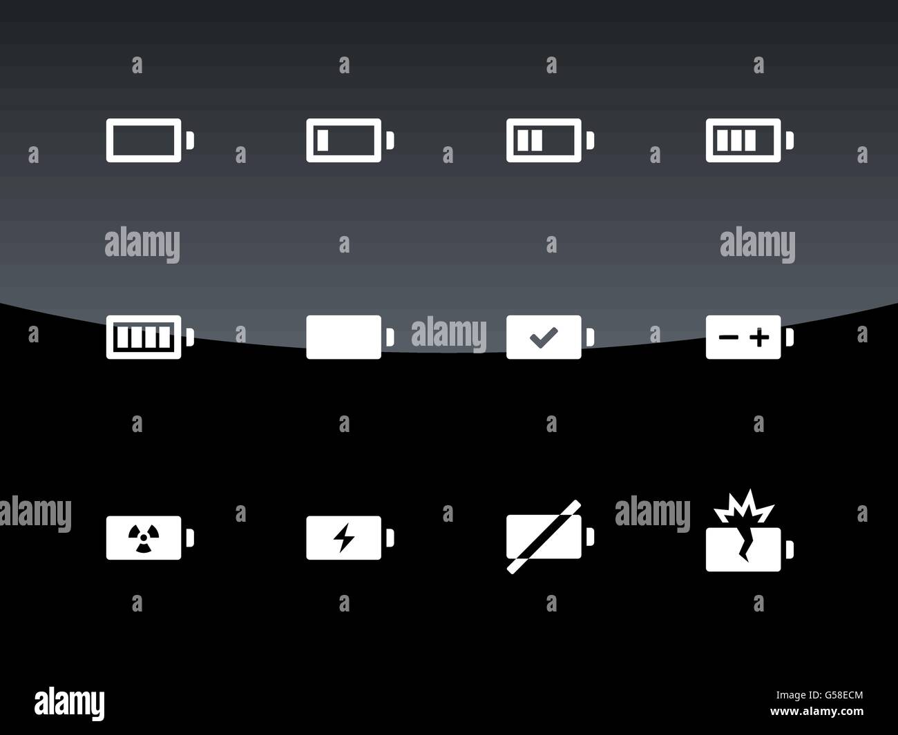 Broken battery Stock Vector Images - Alamy