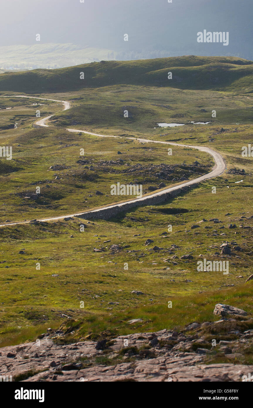 The high pass to Applecross, called the Bealach na Bà, in Ross-shire ...