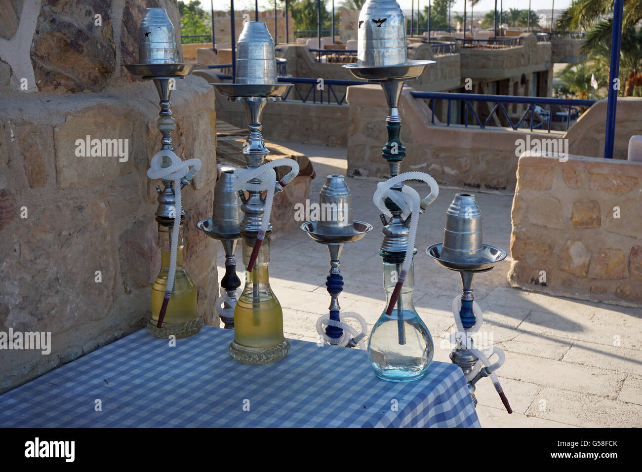 water pipe for tasteful smoking in arabian way Stock Photo - Alamy