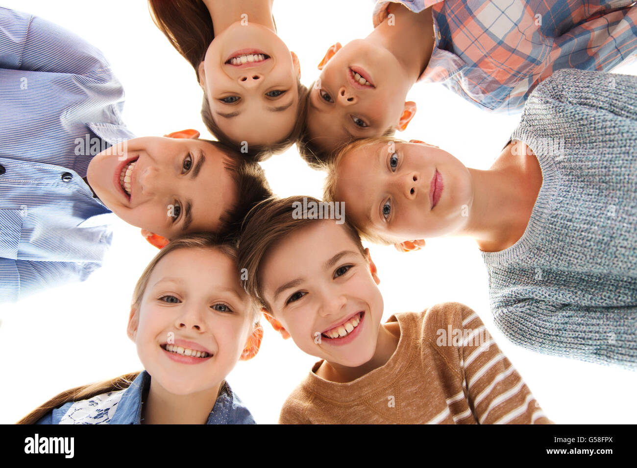 happy smiling children faces Stock Photo - Alamy