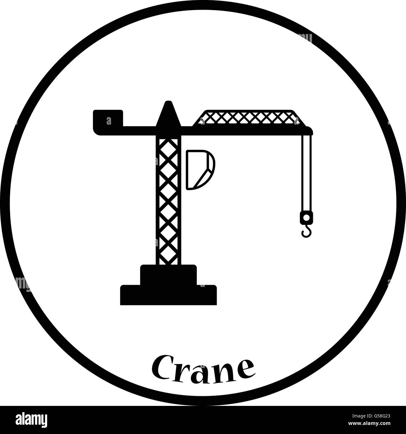 Crane circle Black and White Stock Photos & Images - Alamy