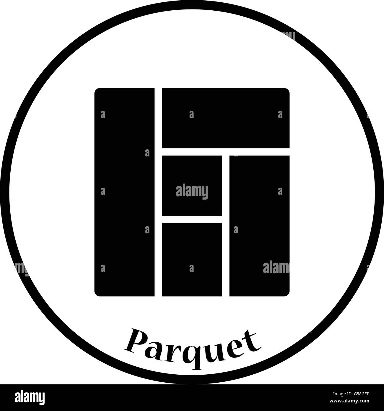 Parquet logo Black and White Stock Photos & Images - Alamy
