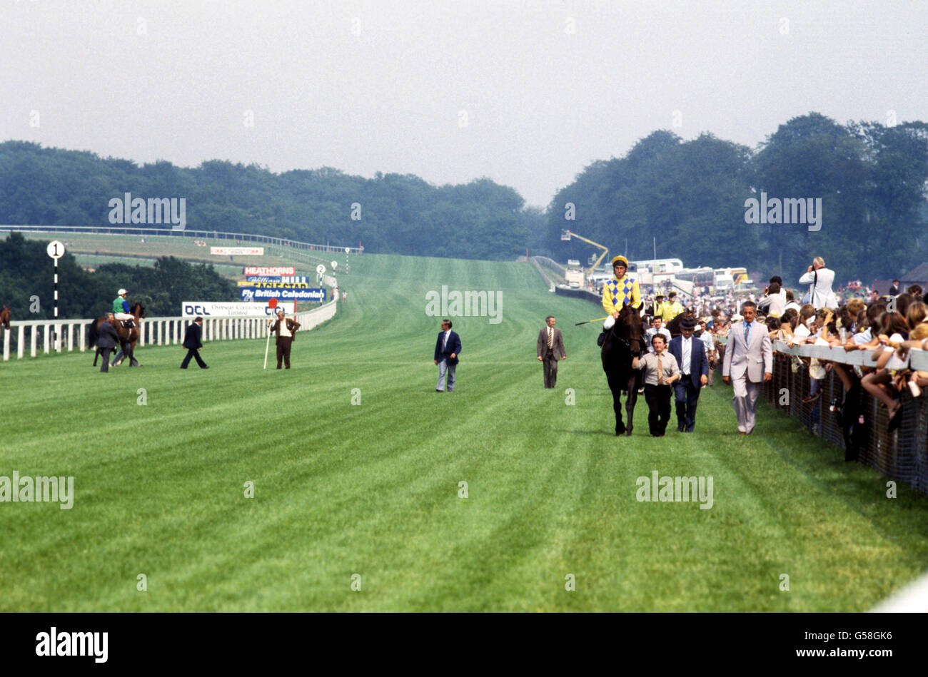 Goodwood race track horses hi-res stock photography and images - Alamy