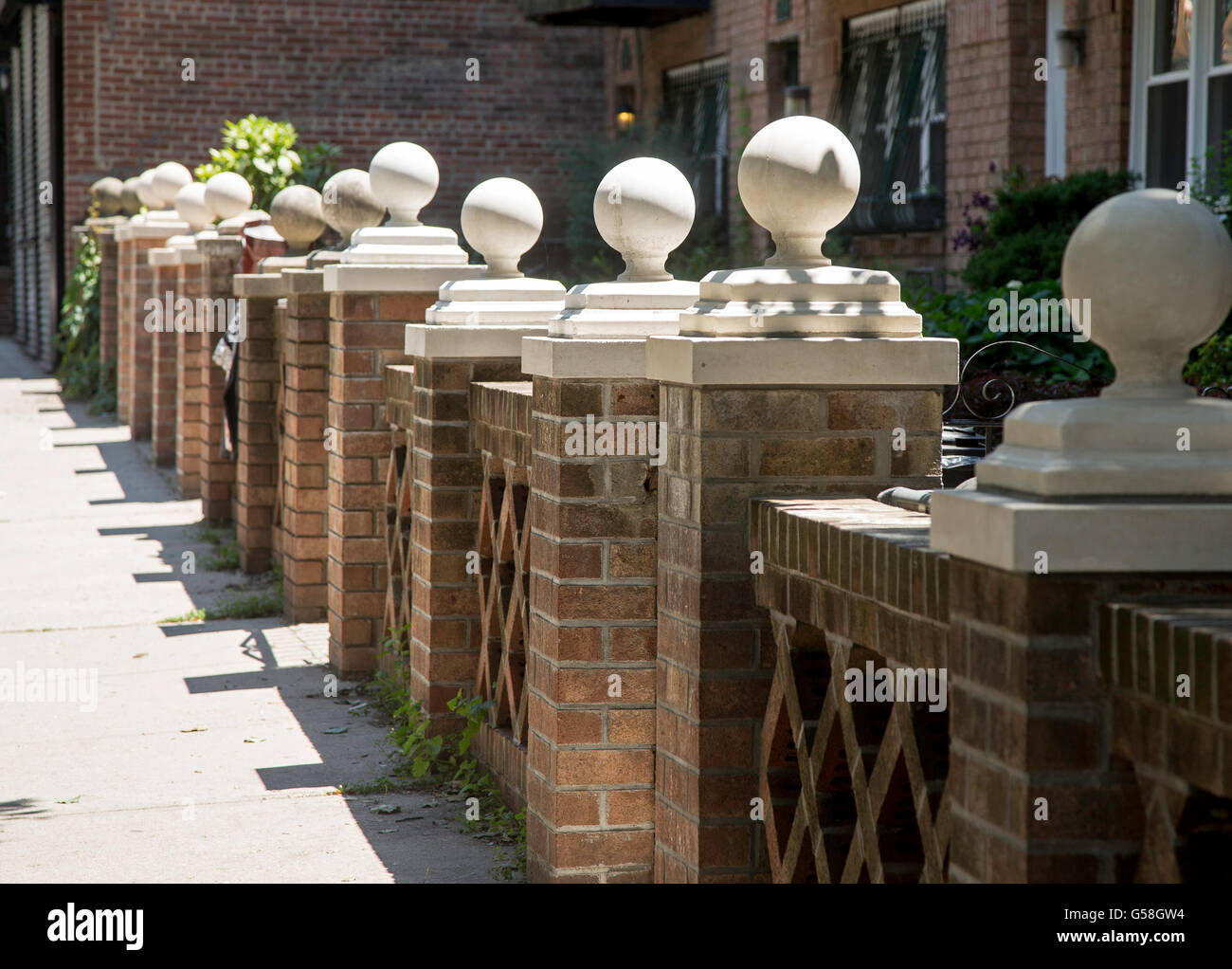 The front of some houses in Brooklyn, New York Stock Photo - Alamy