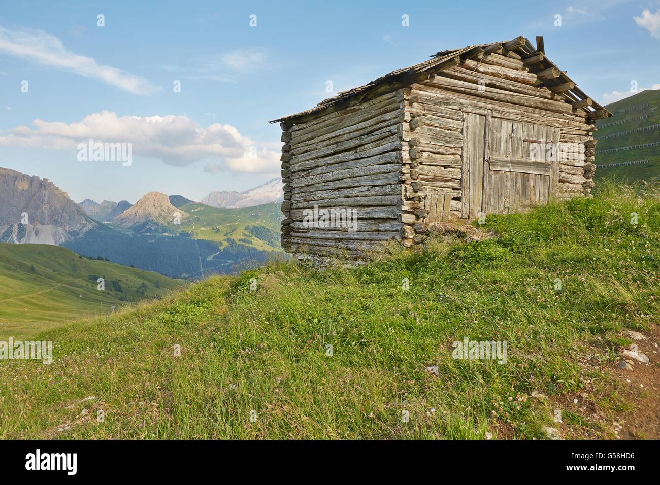 Barn in the ALps Stock Photo - Alamy